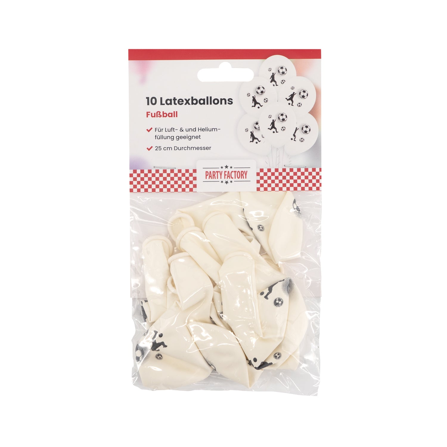 Latexballons Football 10er Pack Party Deko Feier kaufen!